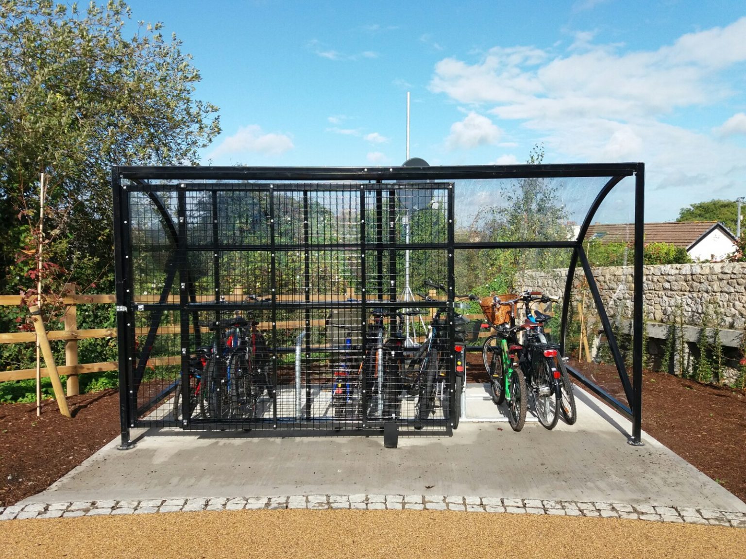Kylemore Bike Enclosure with Lockable Sliding Gate - High Quality Shelter